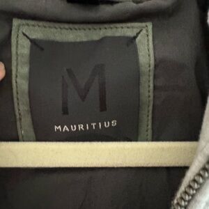 Mauritius | Jackets & Coats | Mauritius Moto Zip Hoodie Leather Jacket ...